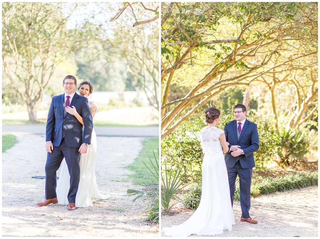 Lauren and Cameron | Burgundy LSU AgCenter Botanic Gardens Wedding ...