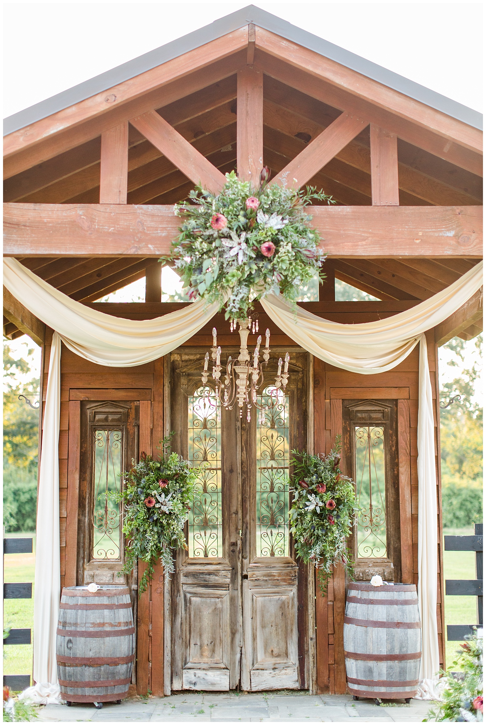 Casie & Brian | Classic Navy & Black Wedding at the Berry Barn in Amite ...
