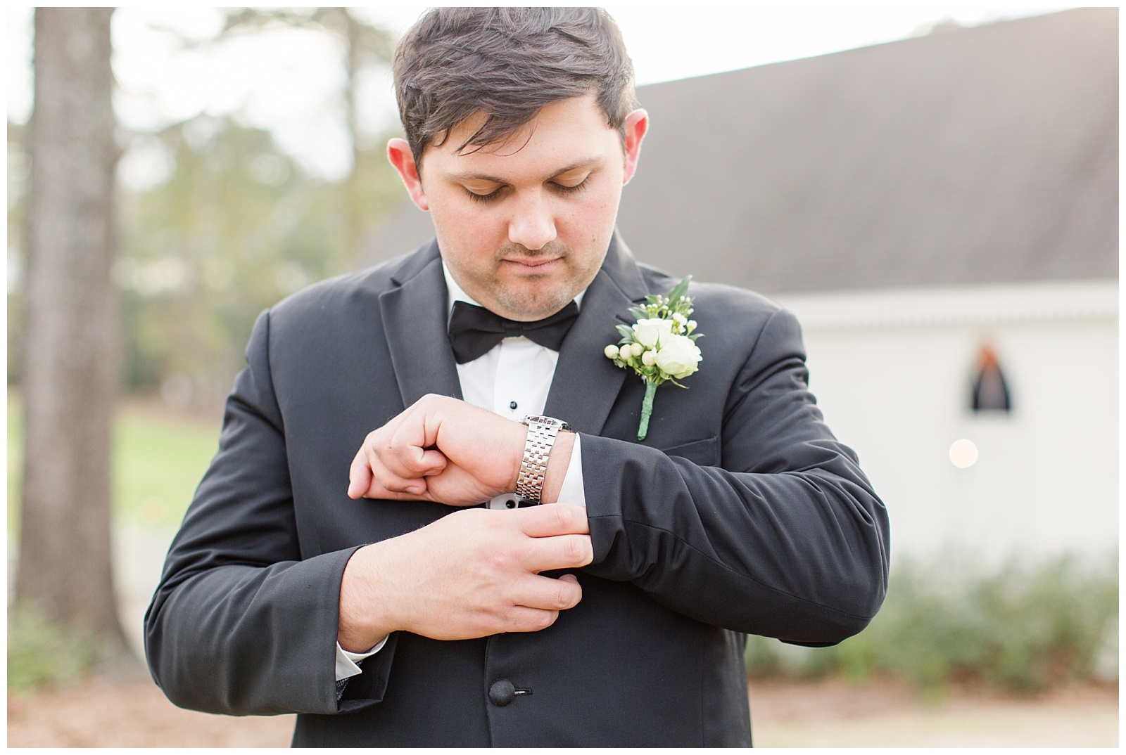 Erin & Brant | A Classic Ivory & Black Wedding at the Bluffs in St ...