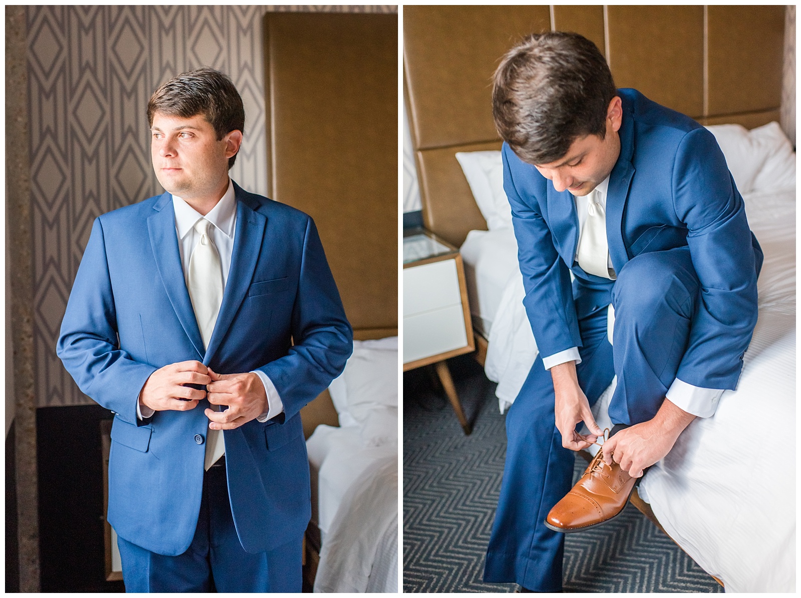 Emily & Andrew | Navy Blue & Beige Baton Rouge Wedding at the Estuary ...