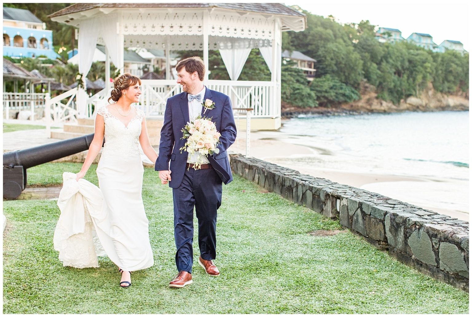 Elizabeth & Jack | A Tropical Destination Wedding In St. Lucia | Renee ...