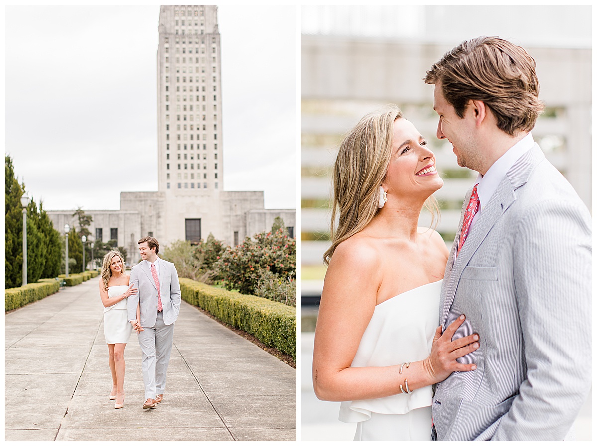 Brandie & Brandon | Downtown Baton Rouge Engagement Session | Renee ...