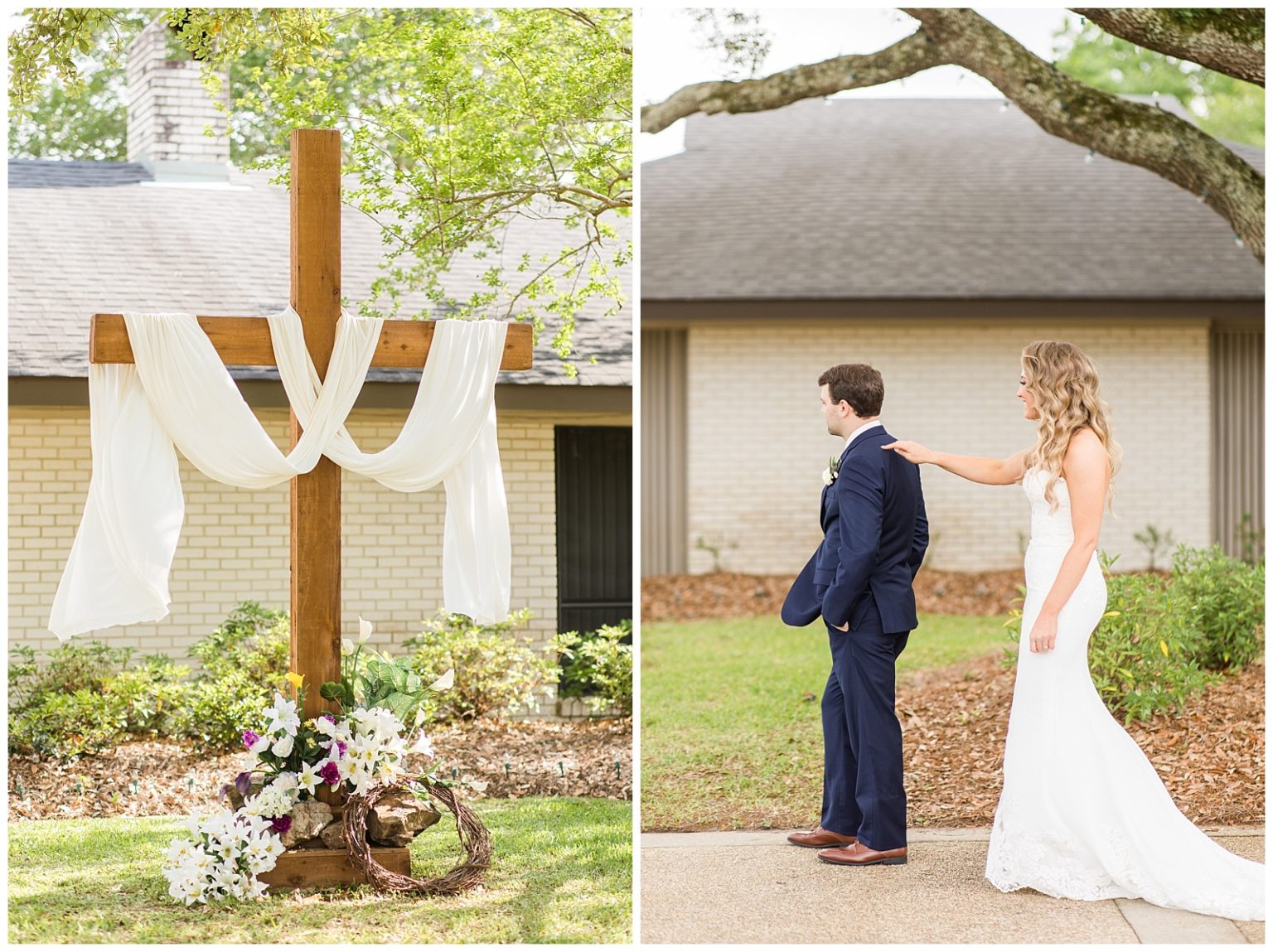 Maegan & Drew | Pale Blue Spring Wedding at the LSU Botanic Gardens ...
