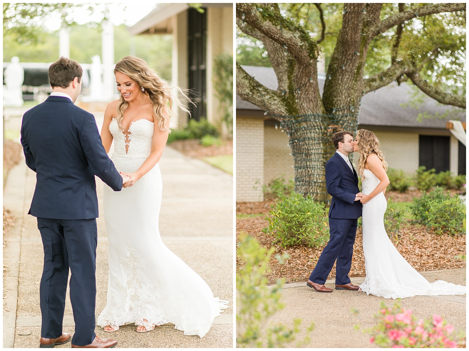 Maegan & Drew | Pale Blue Spring Wedding at the LSU Botanic Gardens ...