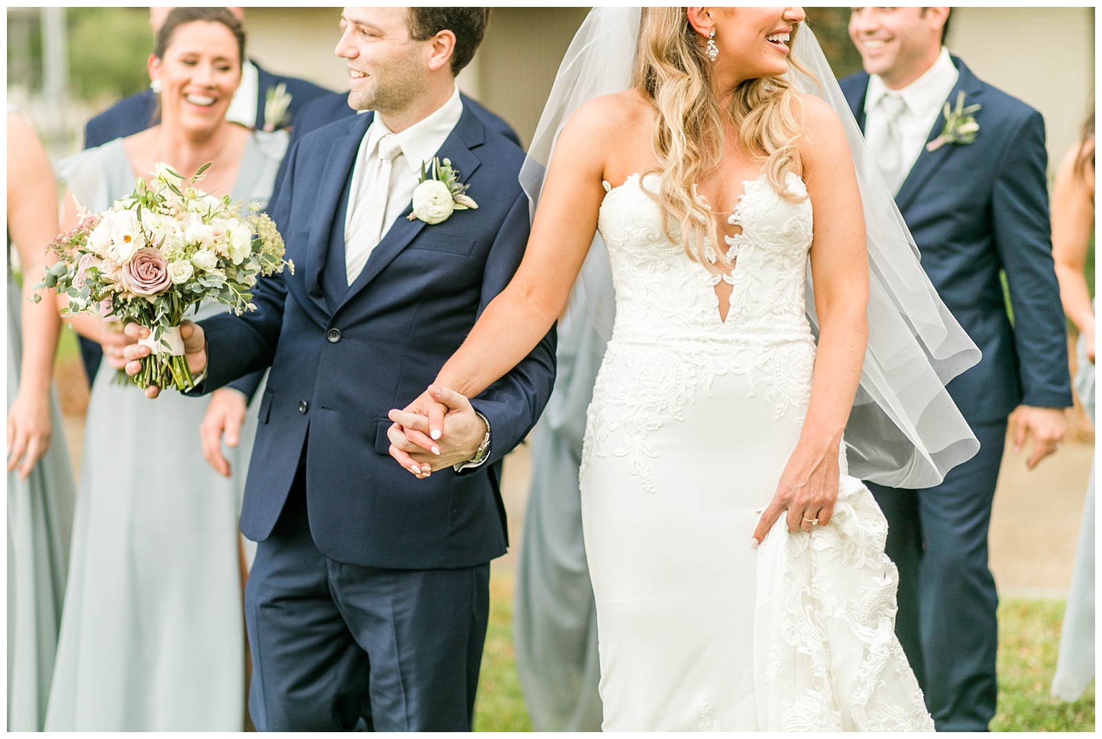 Maegan & Drew | Pale Blue Spring Wedding at the LSU Botanic Gardens ...