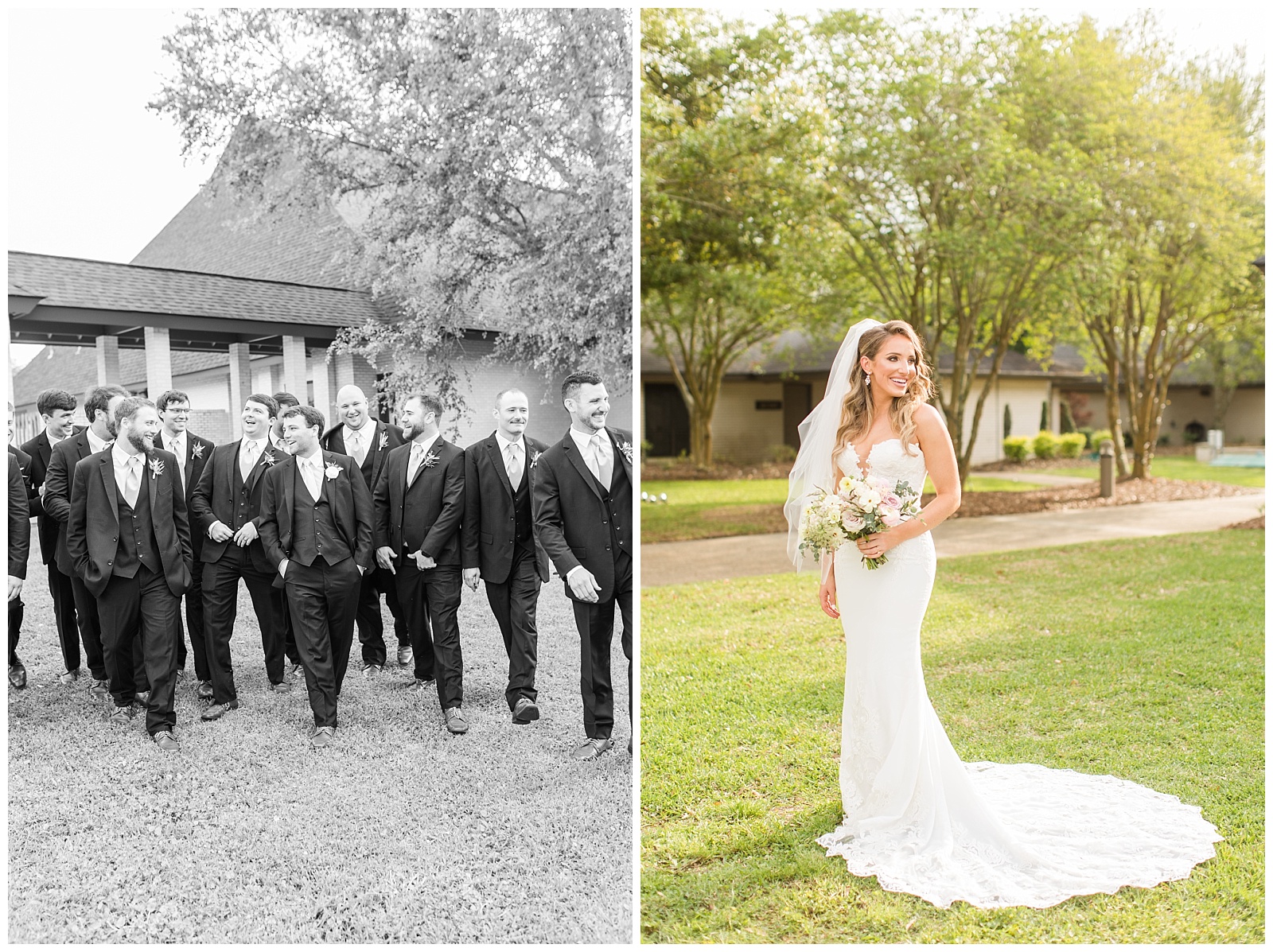 Maegan & Drew | Pale Blue Spring Wedding at the LSU Botanic Gardens ...
