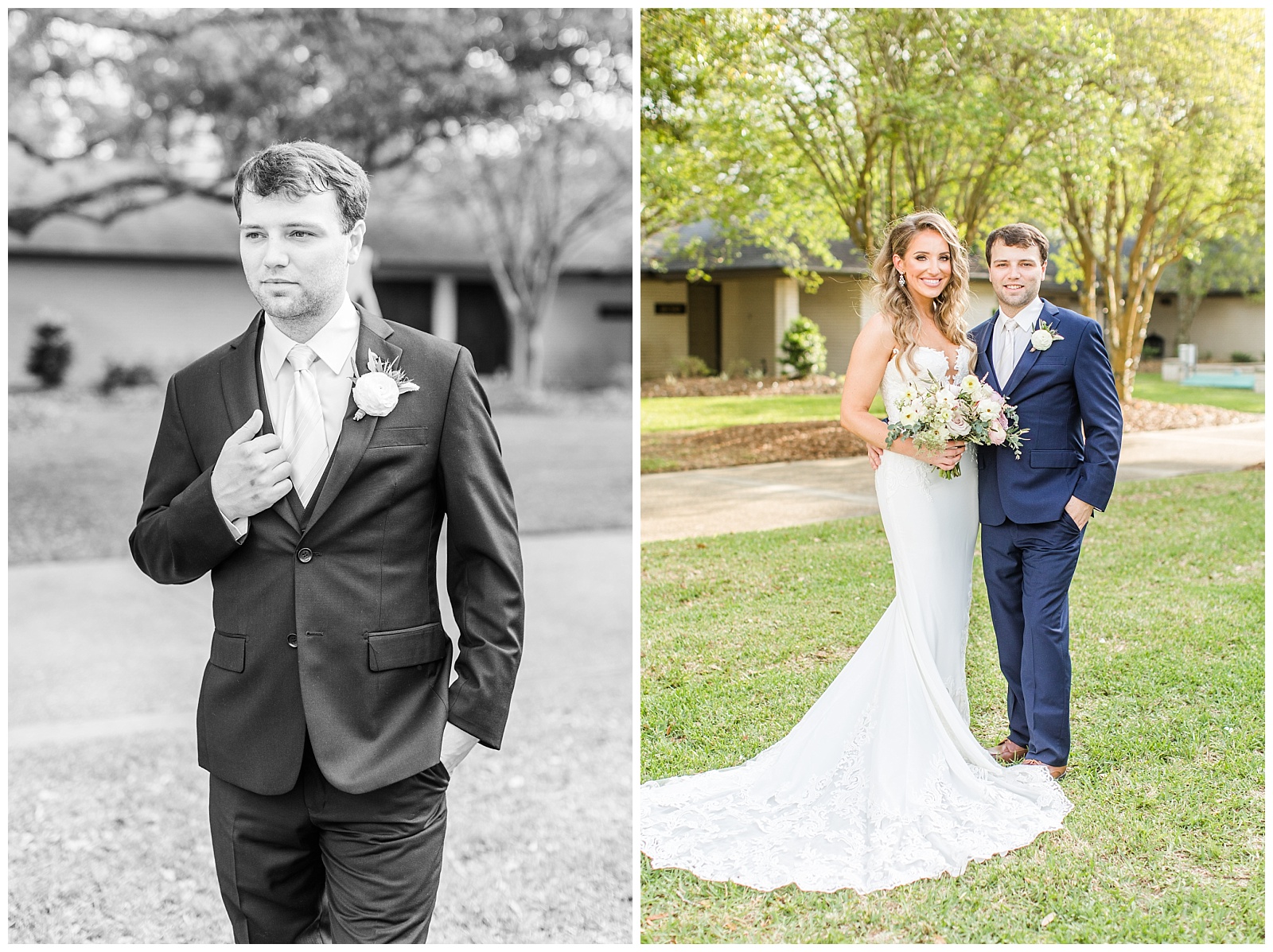 Maegan & Drew | Pale Blue Spring Wedding at the LSU Botanic Gardens ...
