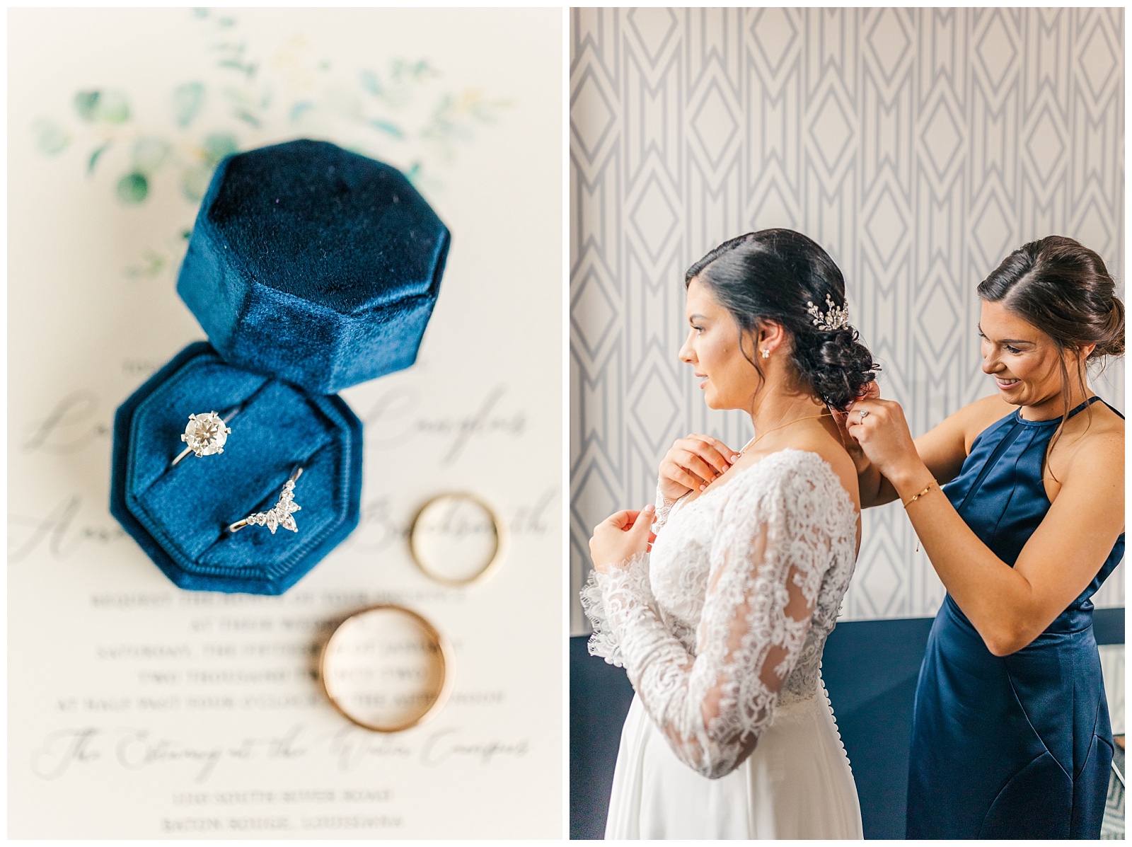 Lauren & Aaron | Navy Blue Winter Wedding at the Estuary | Renee Lorio ...