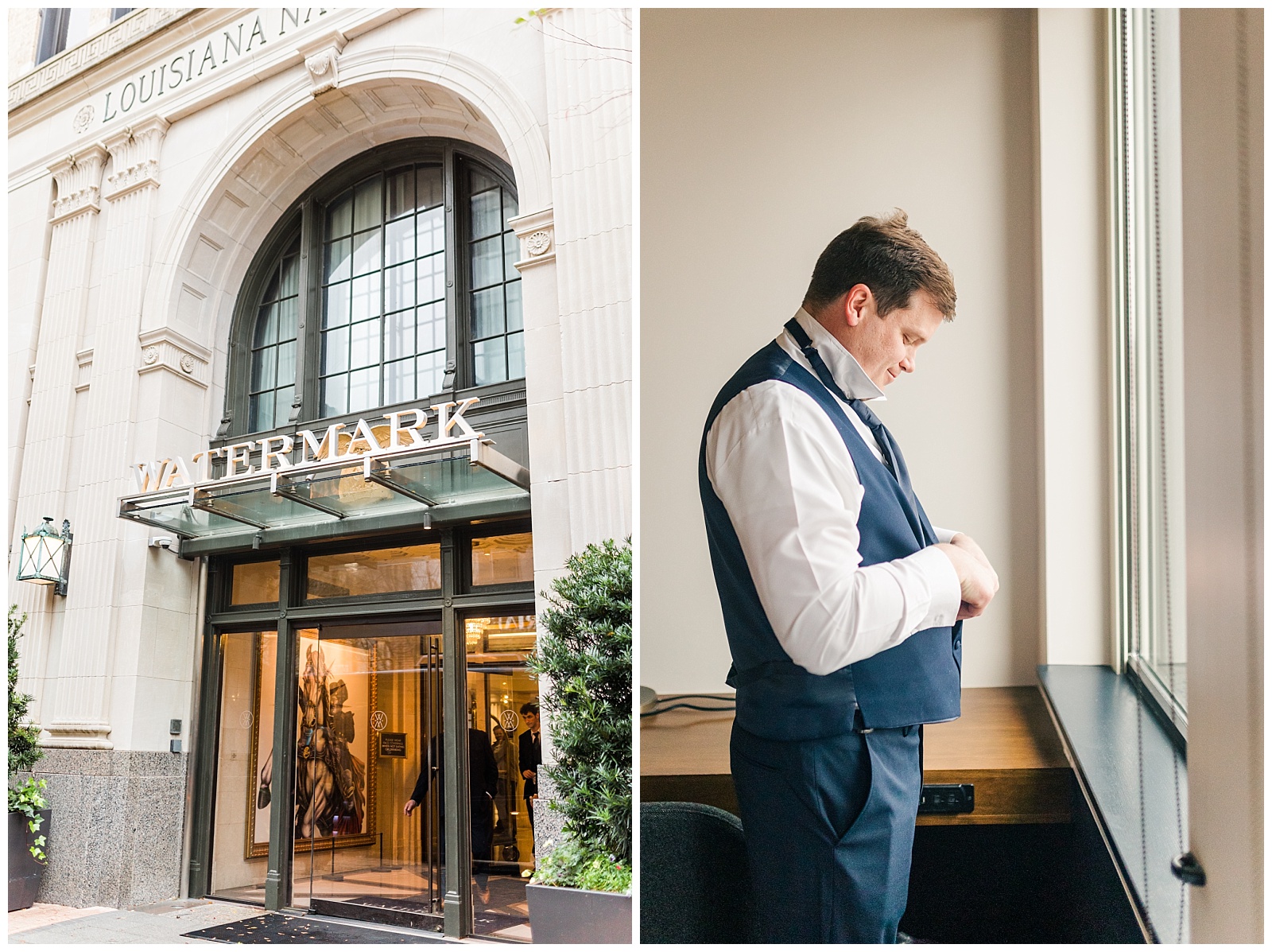 Lauren & Aaron | Navy Blue Winter Wedding at the Estuary | Renee Lorio ...