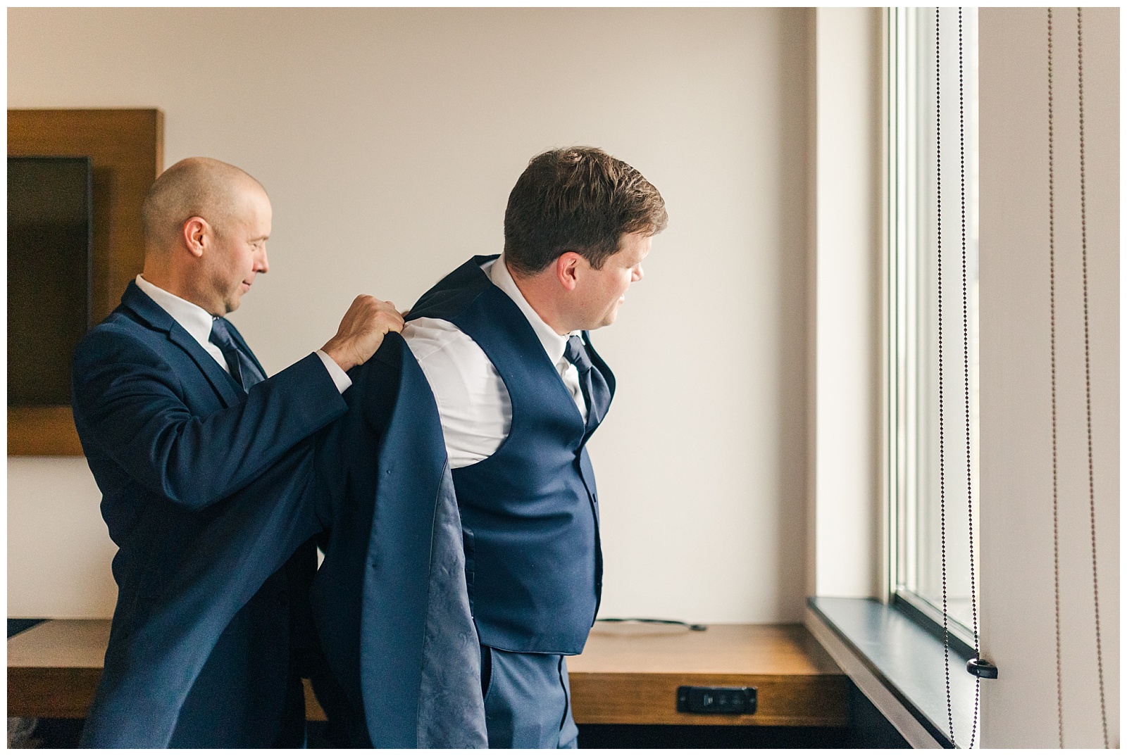 Lauren & Aaron | Navy Blue Winter Wedding at the Estuary | Renee Lorio ...