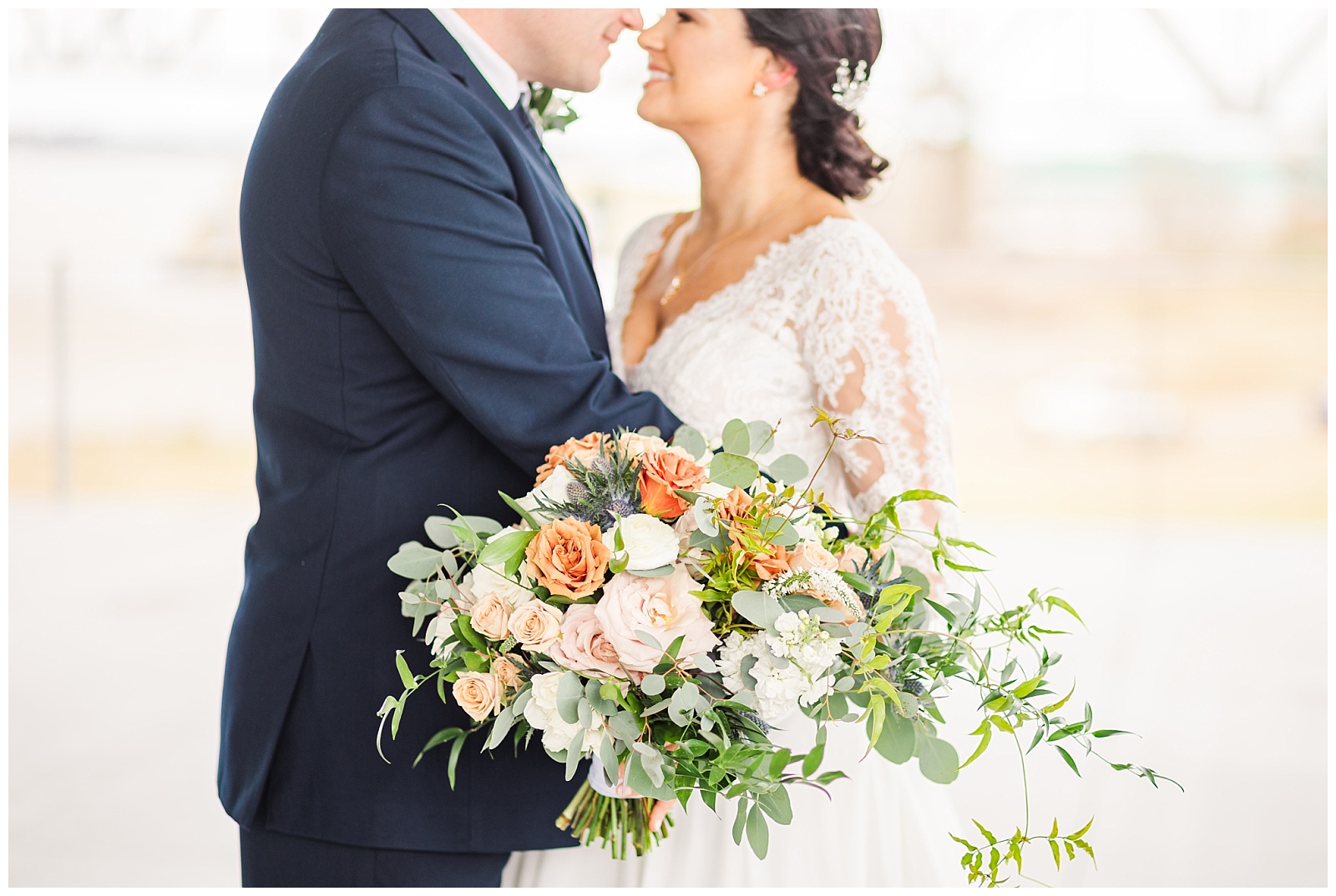 Lauren & Aaron | Navy Blue Winter Wedding at the Estuary | Renee Lorio ...