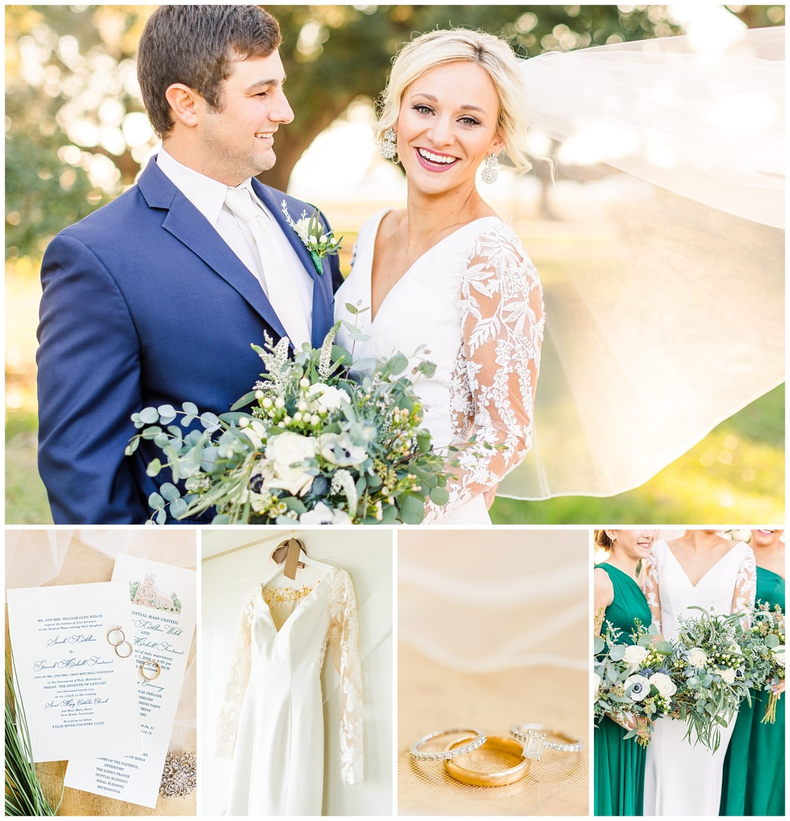 Sarah & Garrick | Emerald Green Winter Wedding | Renee Lorio Photography