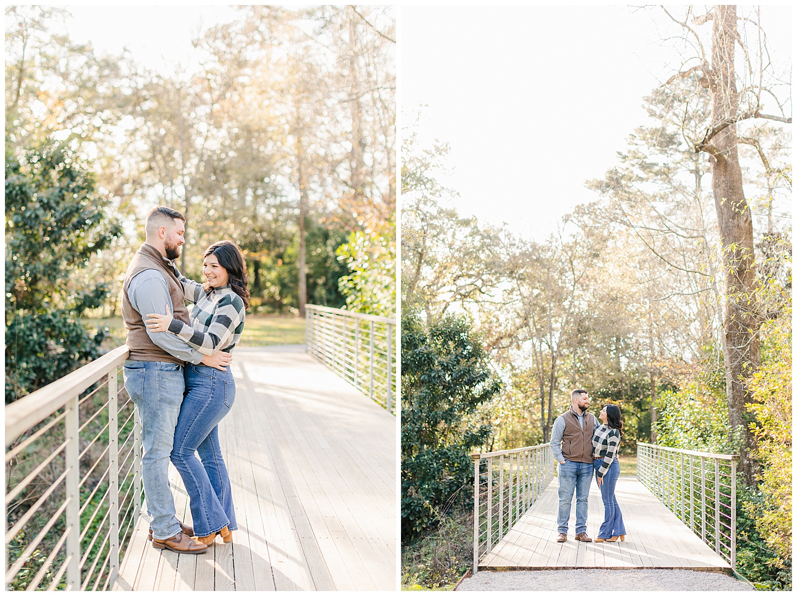 Emily & Josh | A Winter Engagement Session at Hilltop Arboretum | Renee ...